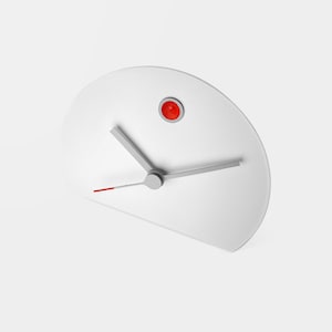 Minimalist Modern Shelf Clock, Simple and Unique Design, Metal Fold ...