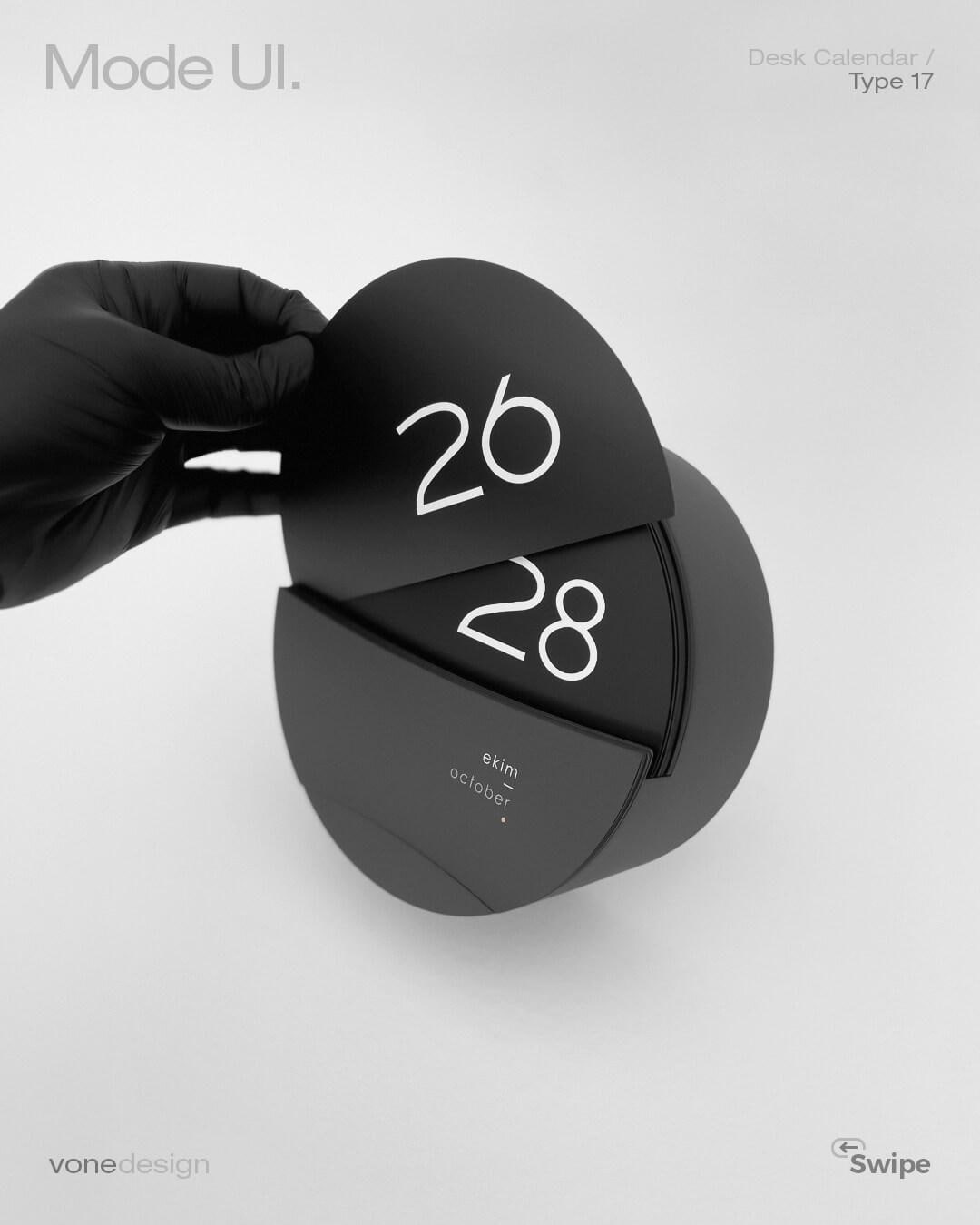 Handmade 17 Cm Manual Month and Day Adjustable Desk Calendar – A ...