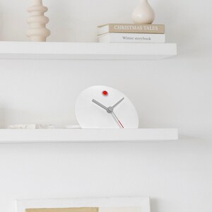 Minimalist Modern Shelf Clock, Simple and Unique Design, Metal Fold ...