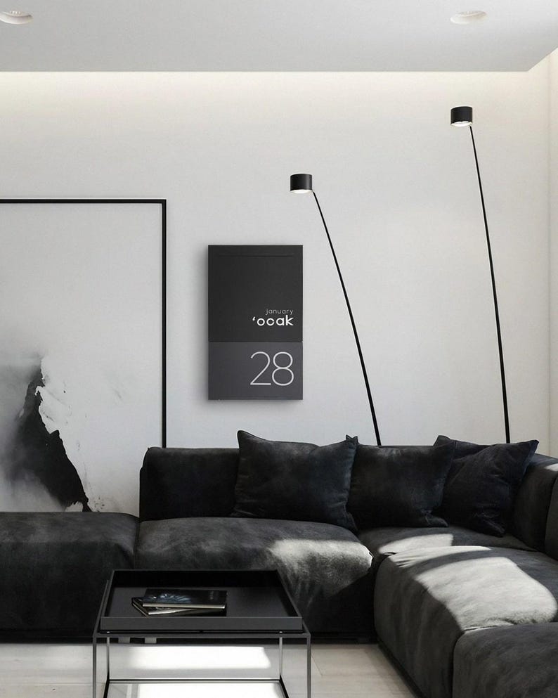 Wall Calendar Handmade and Unique Modern and Minimal Calendar Design by ...