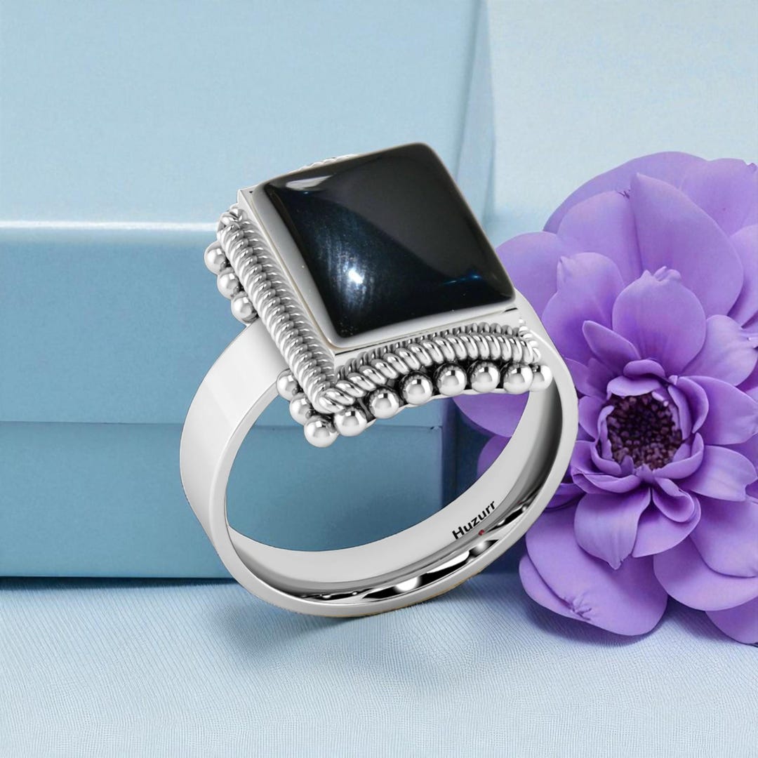 Lucifer Morningstar Rings | 925 Sterling Silver | Rectangle Shape ...