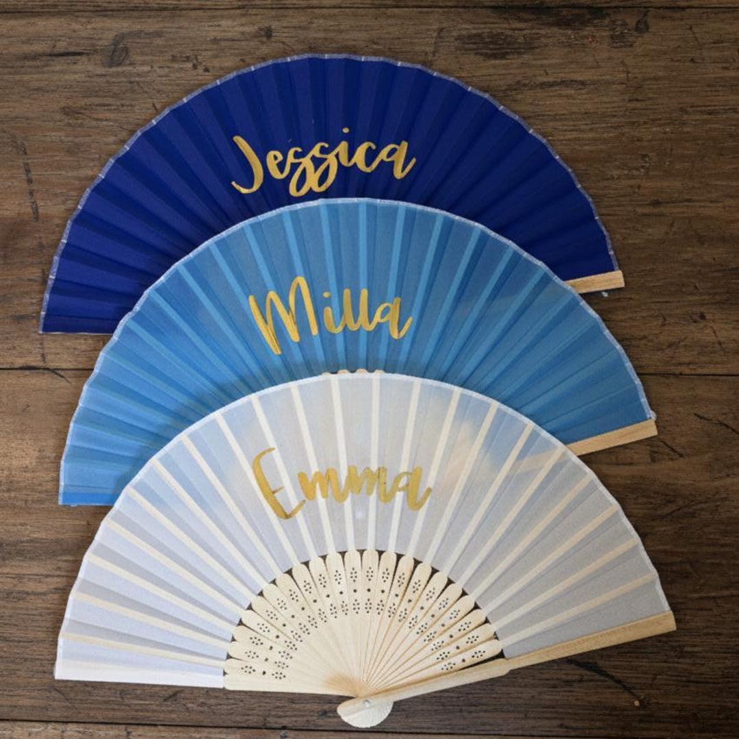 Personalised Hand Fans – Custom Folding Fans for Hens|parties ...