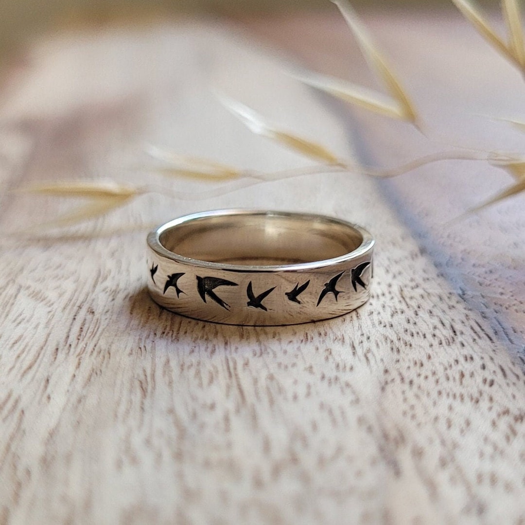 Swallow Ring, 925 Sterling Silver, Swallow Jewelry - Etsy