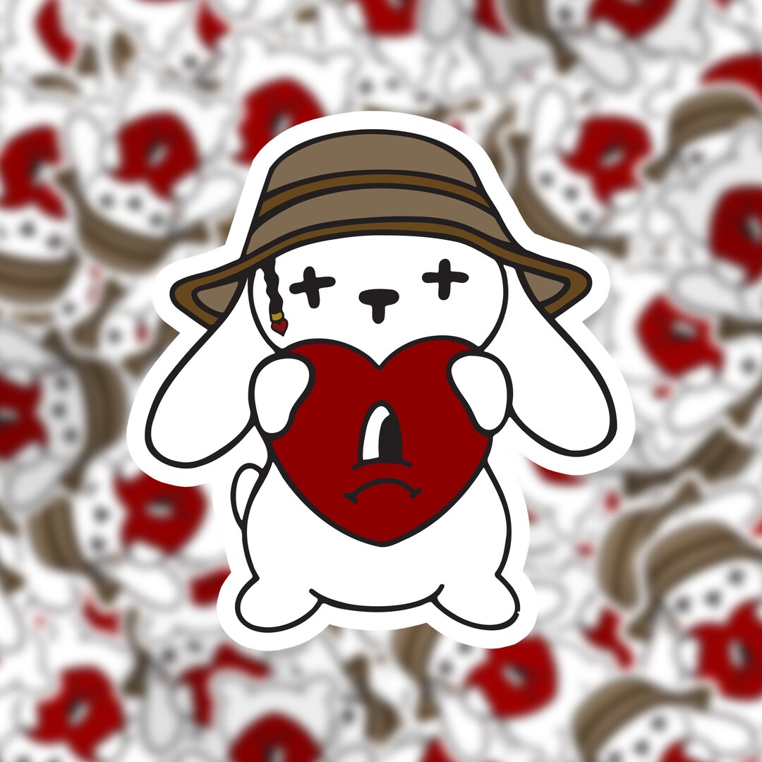 Benito Bunny Sticker Bad Bunny Sticker El Conejo Malo Un - Etsy