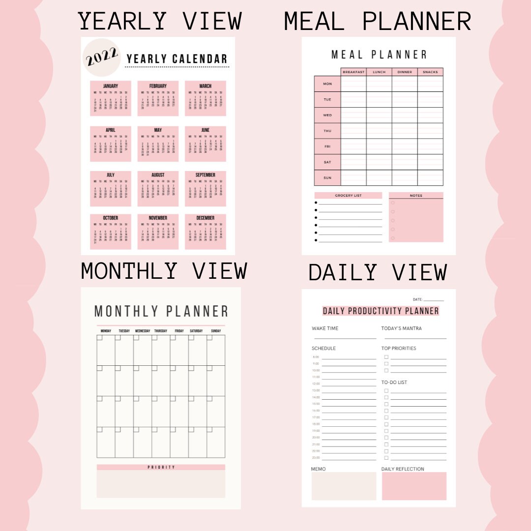 Ultimate Planner Bundle Printable Planner Templates - Etsy