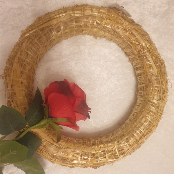 Straw Wreath - Etsy