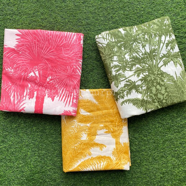 Palm Tree Fabric - Etsy