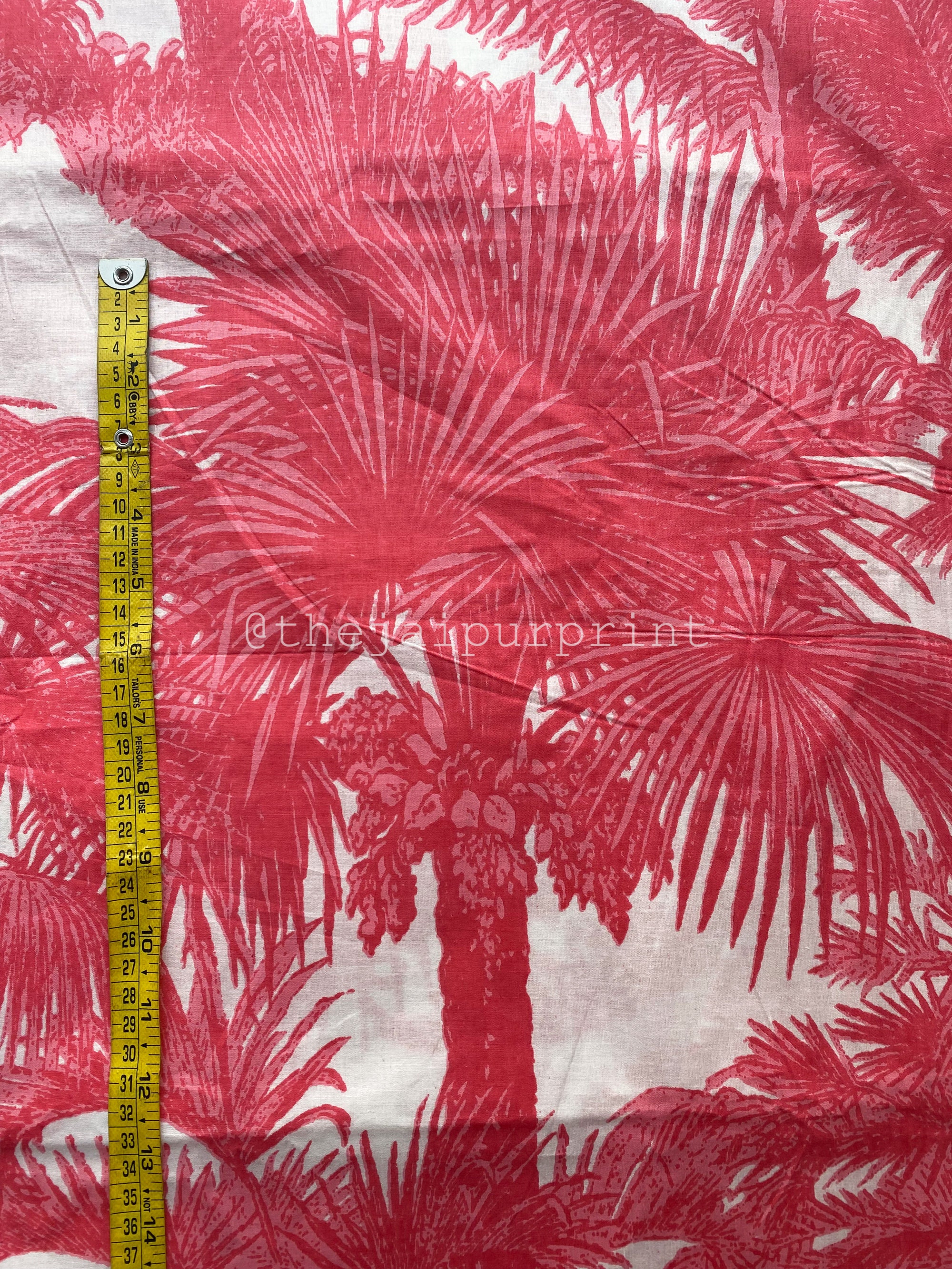 Tropical Palm Tree Leaves Fabric by the Yard Soft Cotton - Etsy