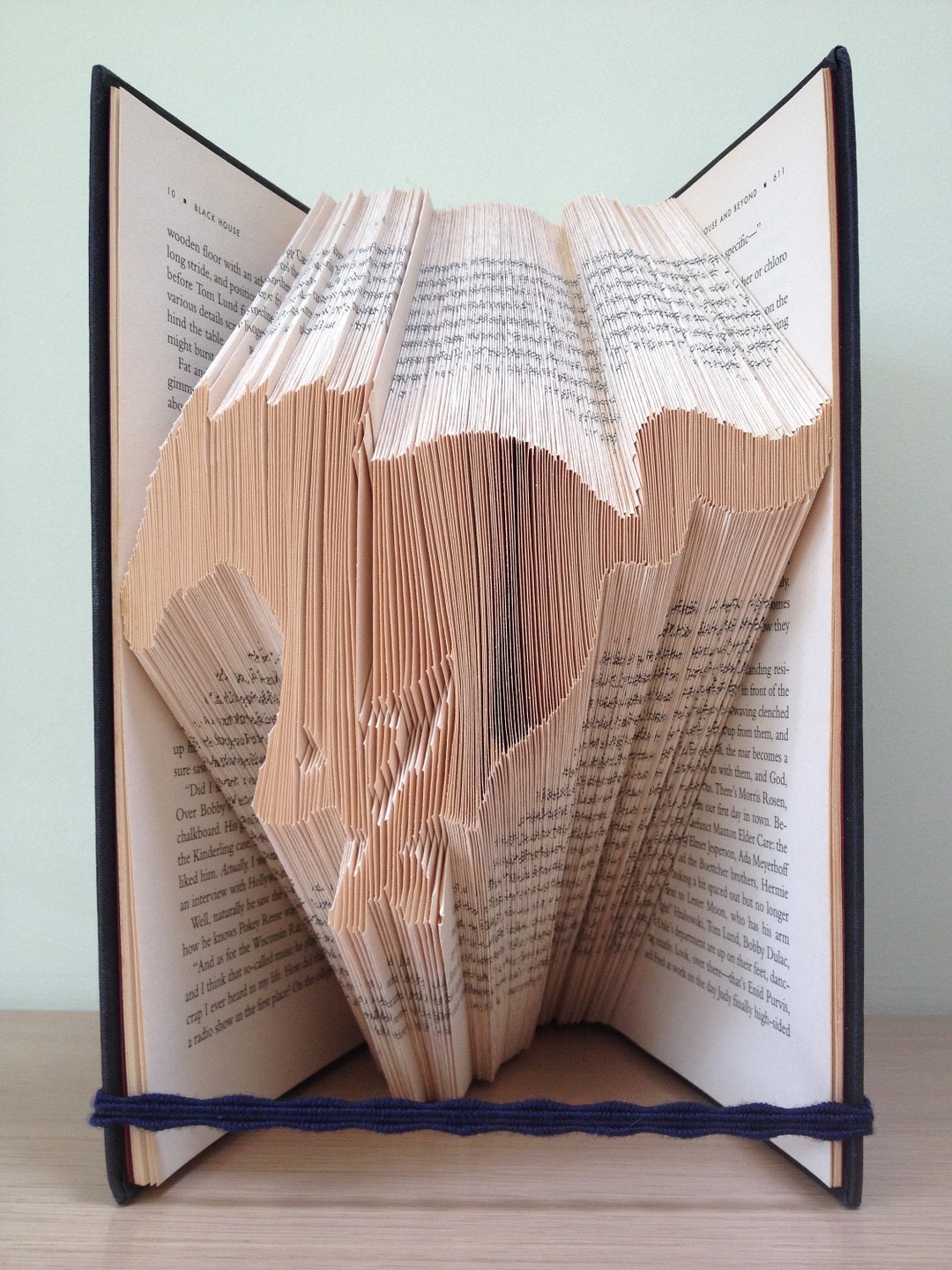 GALLOPING HORSE Book Folding Pattern. DIY Gift for Folded Book Art ...