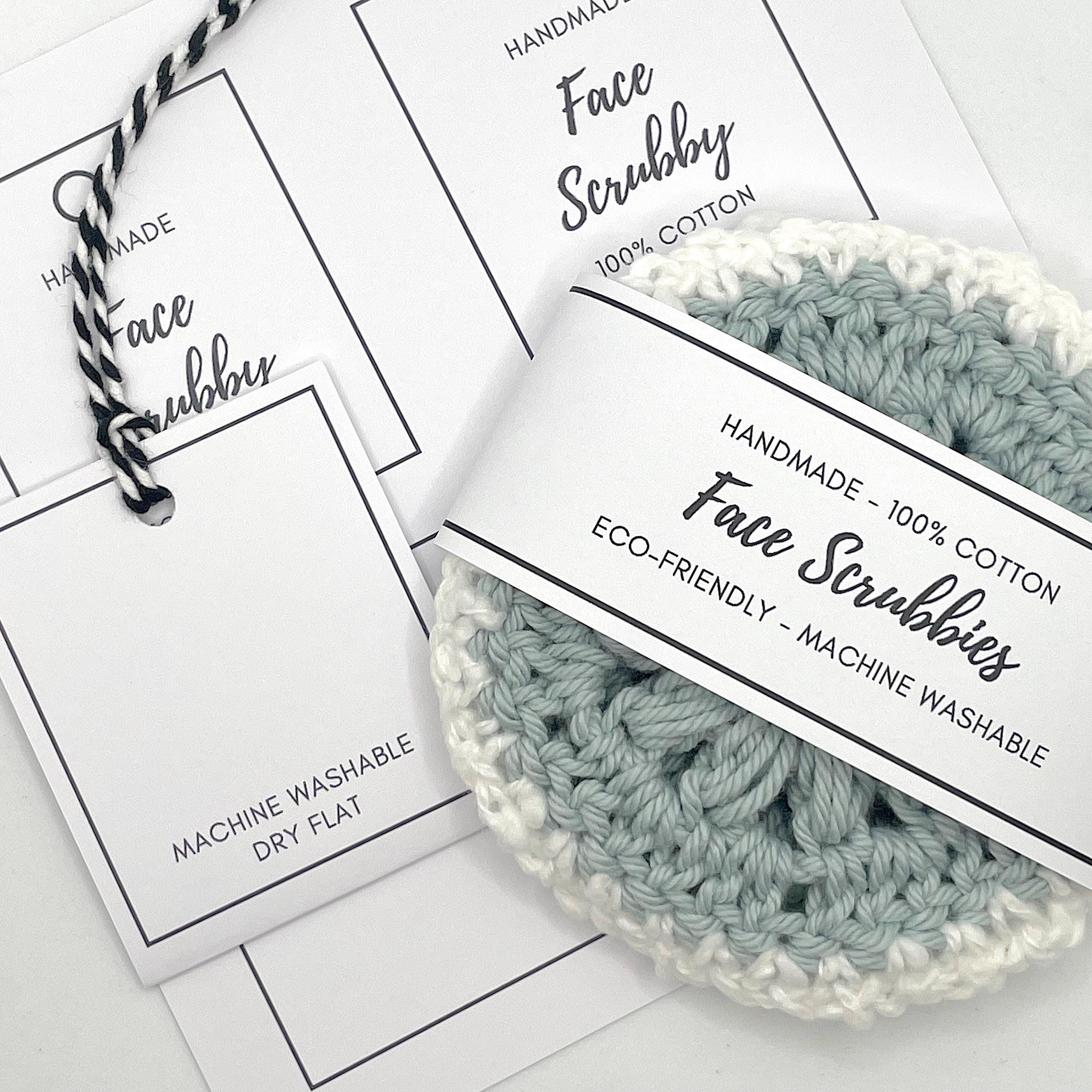 Printable Face Scrubbies Tags and Wraps: DIY Packaging (A4 & US Letter ...