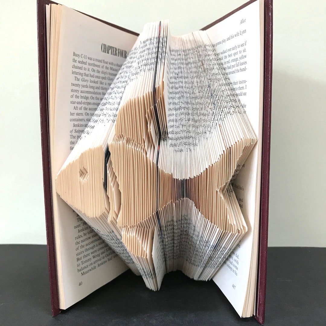 Fish Book Folding Pattern: DIY Book Art Template (PDF) - Etsy