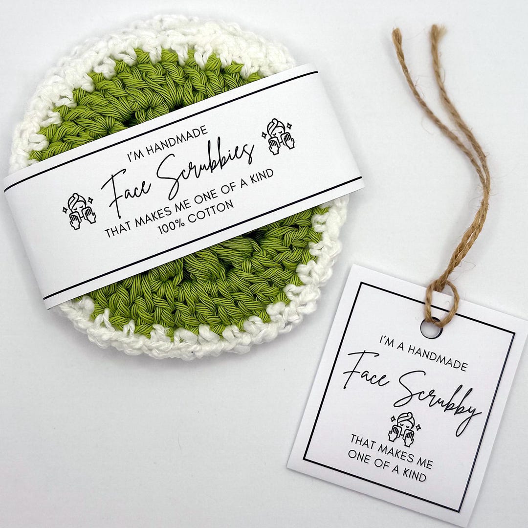 PRINTABLE Face Scrubby Tags, Labels & Wraps. 8 Different Options. Tags ...
