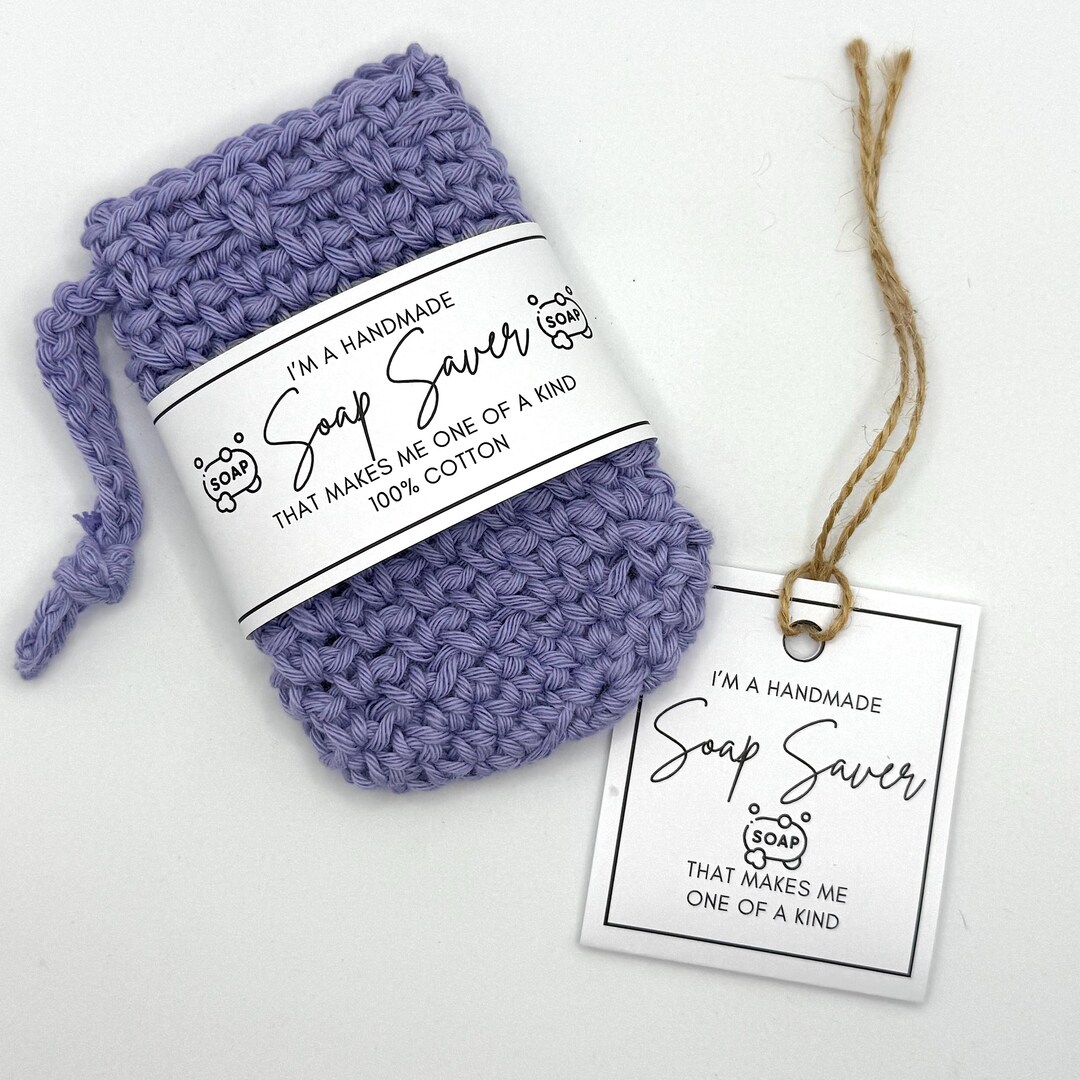 Printable Soap Saver Tags & Wraps: Handmade Item Labels (PDF Pattern ...