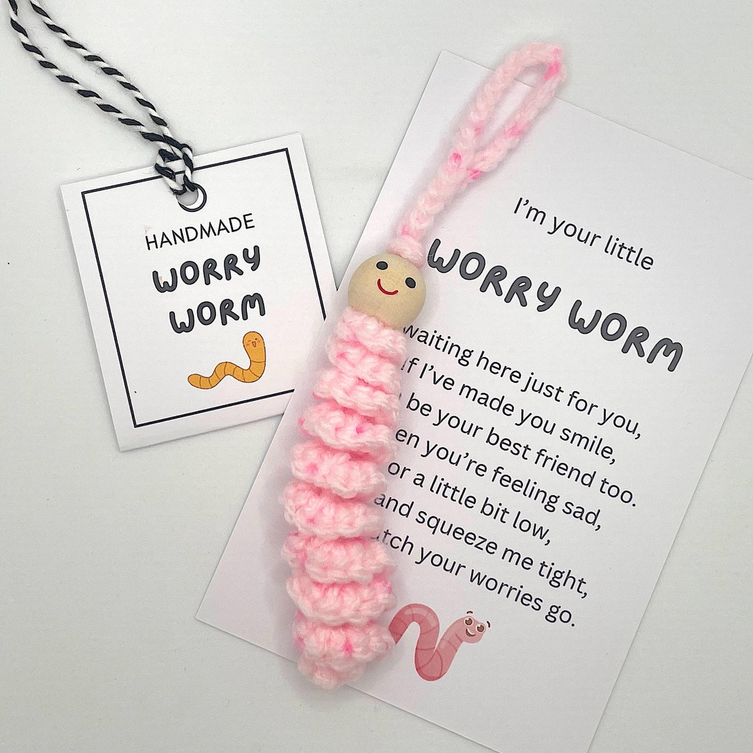 PRINTABLE Worry Worm Tags and Backing Cards. 4 Different Worry Worm ...