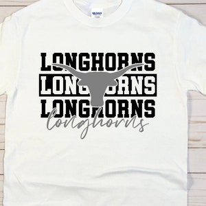 Longhorns Mascot SVG: School Team Cheer Design (digital Download) - Etsy