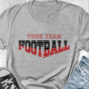 Football Team Template Svg, Football Shirt Svg, Football Svg, Football ...