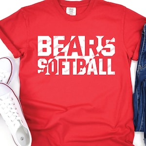 Bears Softball Svg, Bear Softball Svg, Bears Svg Png, Bear Svg ...