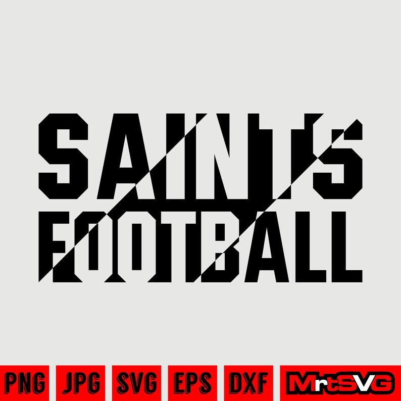 Saints Football SVG PNG: Mascot Cheer Design (digital Download) - Etsy