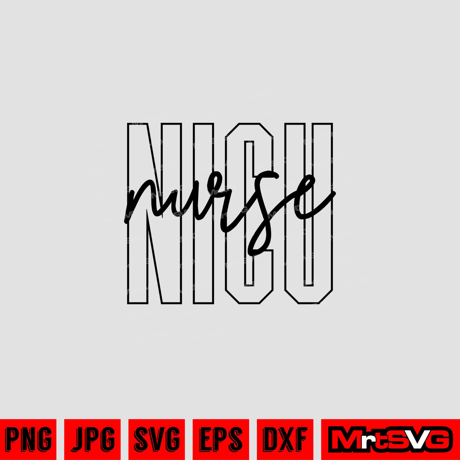 NICU Nurse SVG Files: Cricut & Silhouette Cut File (digital Download ...