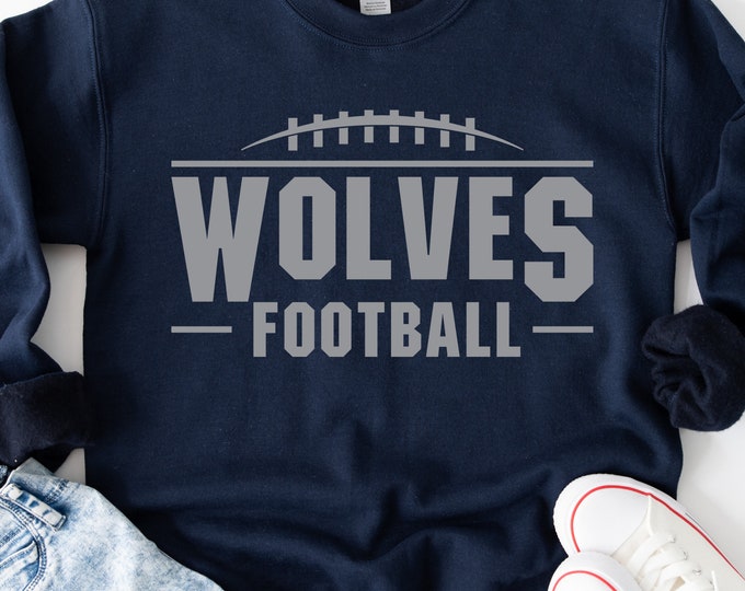Wolves Football Svg, Wolves Football Svg, Wolves, Wolf, Football ...