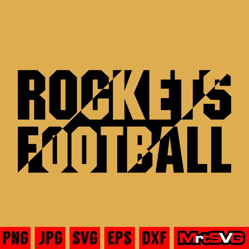 Rockets Football Svg Png Cricut Svg Silhouette Rocket - Etsy