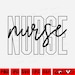 Nurse SVG Cut File: Medical Word Design (digital Download) - Etsy