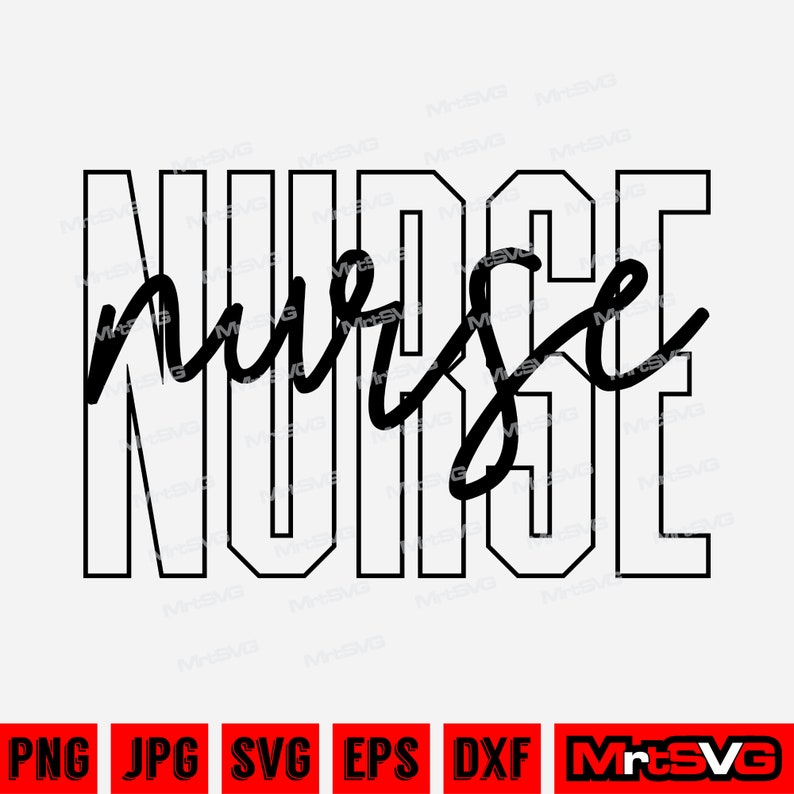 Nurse SVG Cut File: Medical Word Design (digital Download) - Etsy