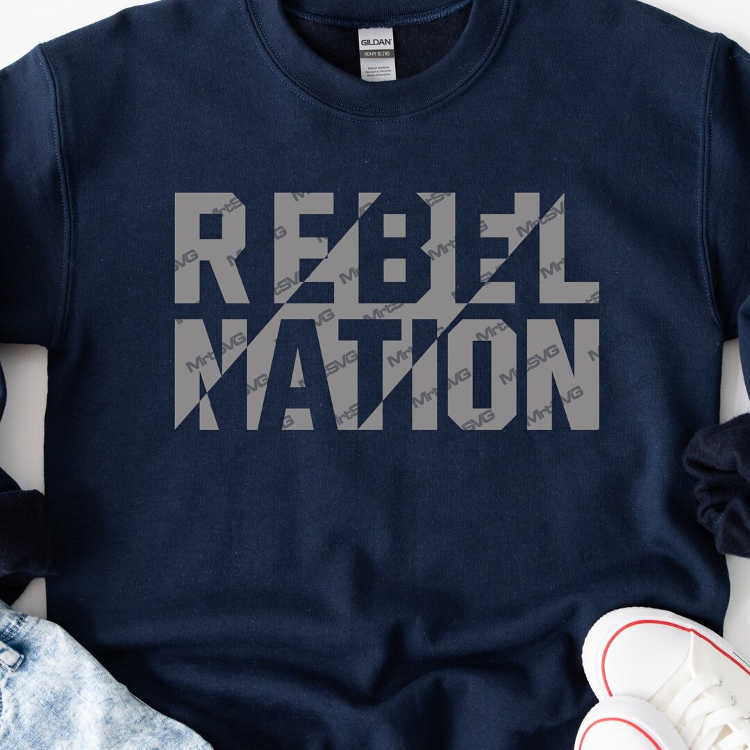 Rebel Nation Mascot SVG: School Spirit Design (digital Download) - Etsy