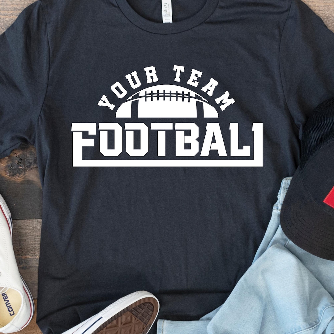 Football Team SVG: Shirt Design Template, Logo, Cricut (digital ...
