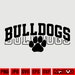 Bulldogs Paw Svg, Bulldogs Mascot Svg, Bulldogs Svg, Bulldog Svg Png ...