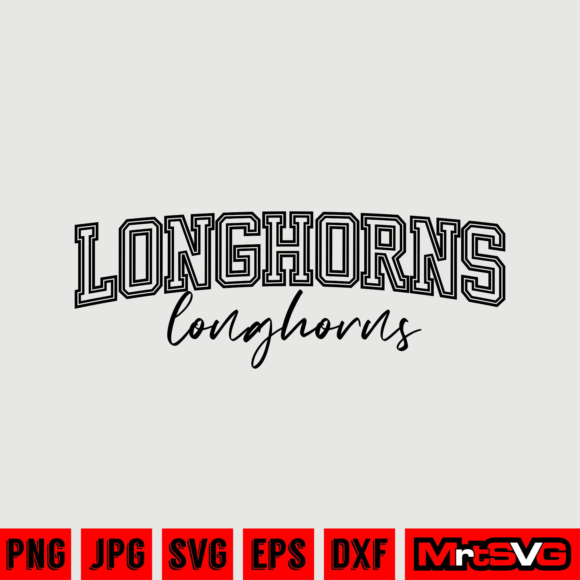 Longhorns Mascot SVG: Texas University Design (digital Download) - Etsy