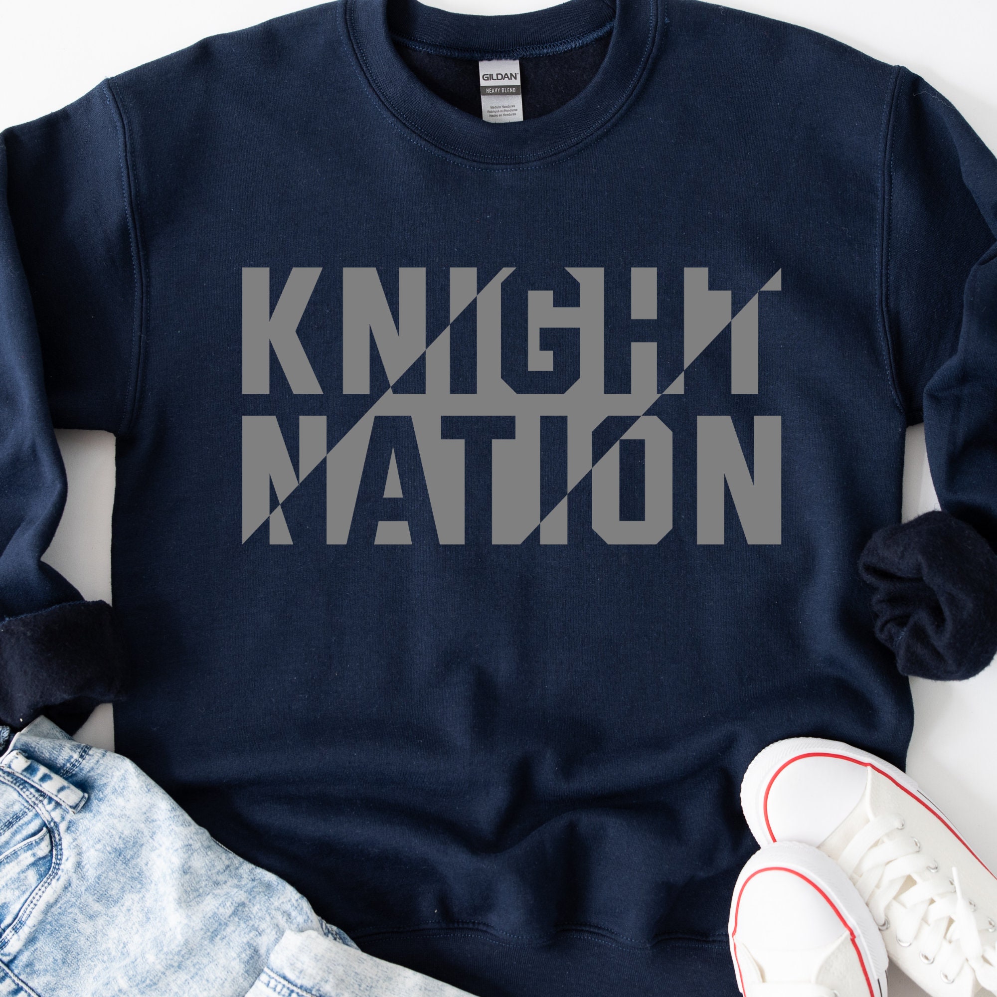 Knight Nation SVG: Mascot School Logo, Cricut Silhouette (digital ...