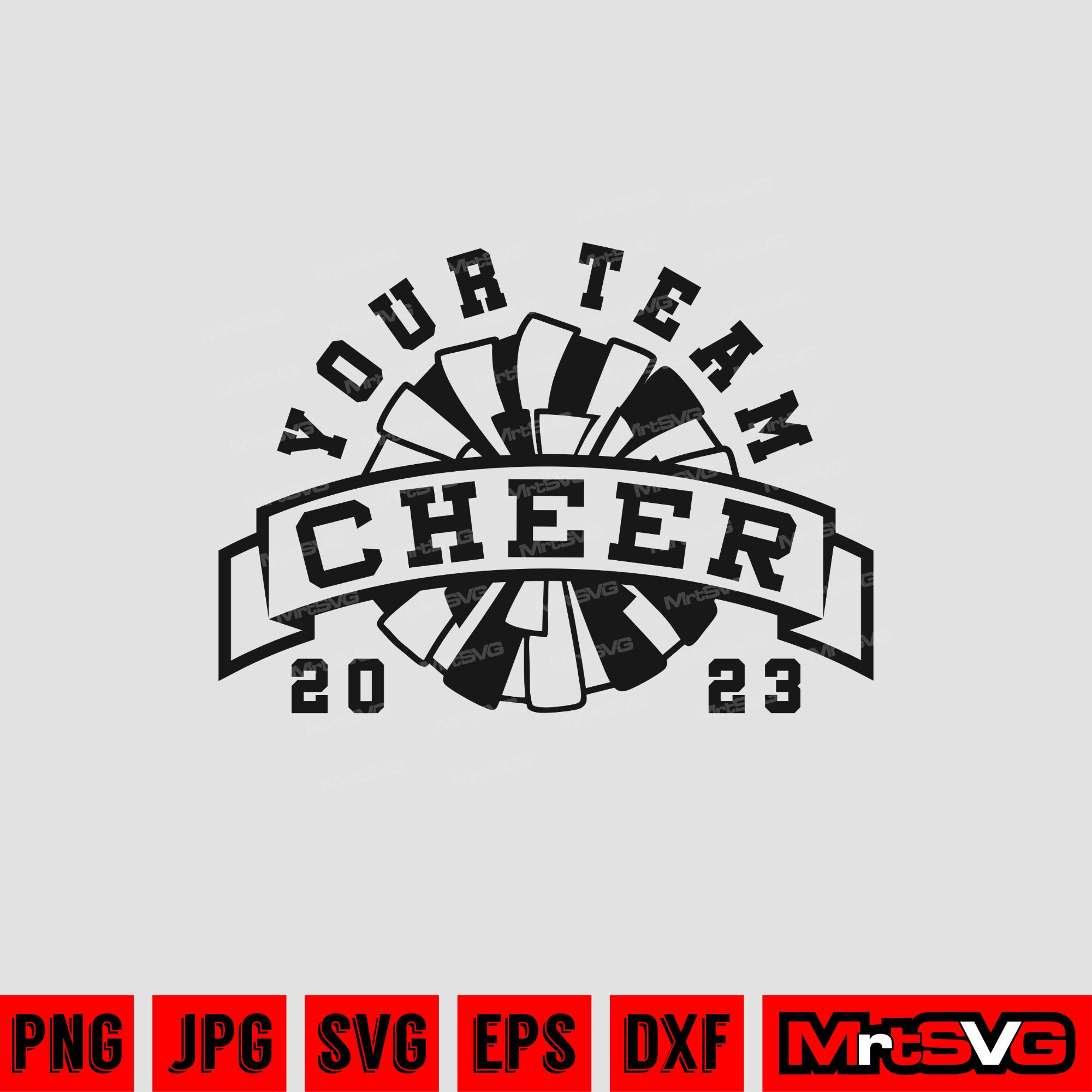 Cheer Team SVG: Cheerleading Shirt Design (digital Download) - Etsy