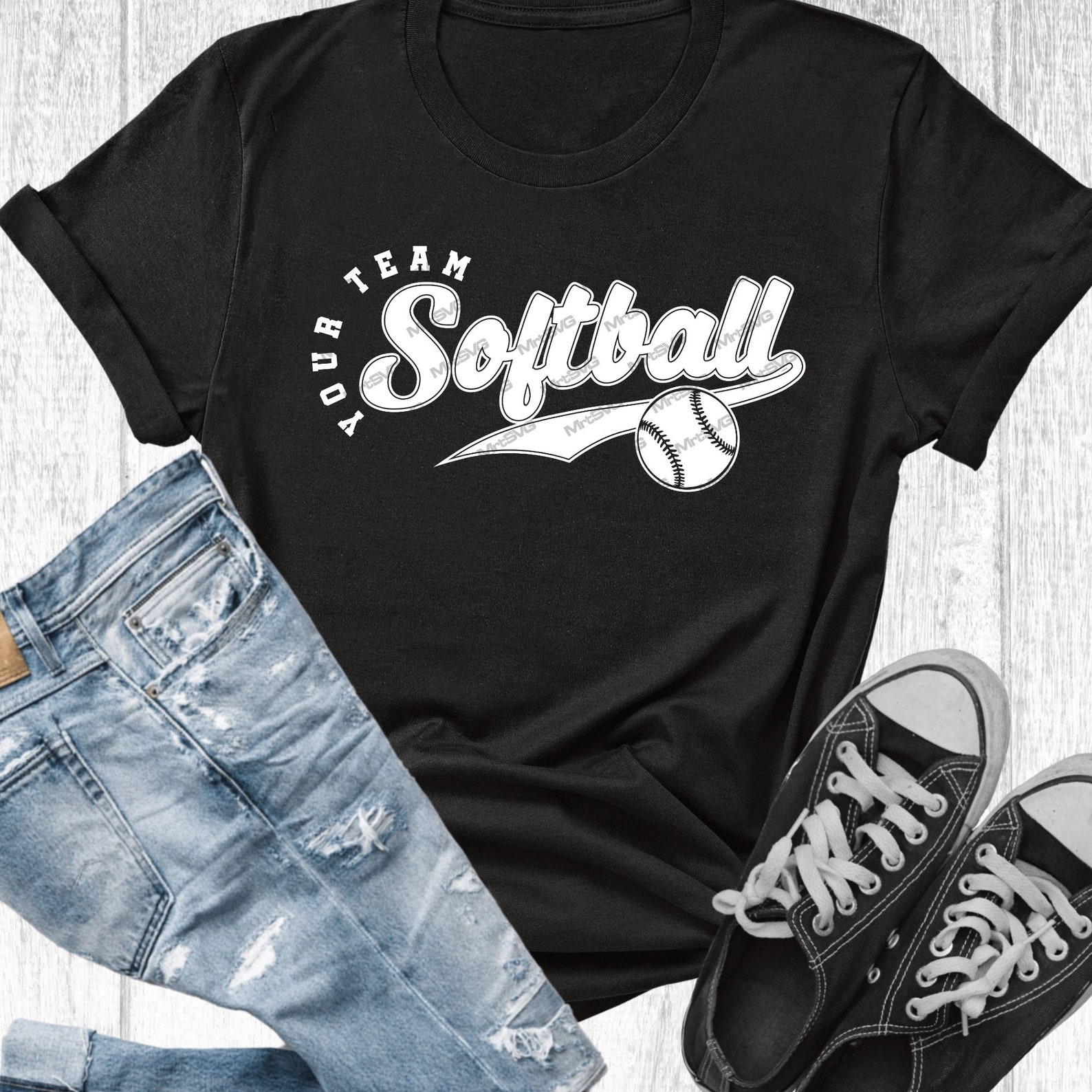 Softball Team SVG: Shirt Design, Logo (digital Download) - Etsy