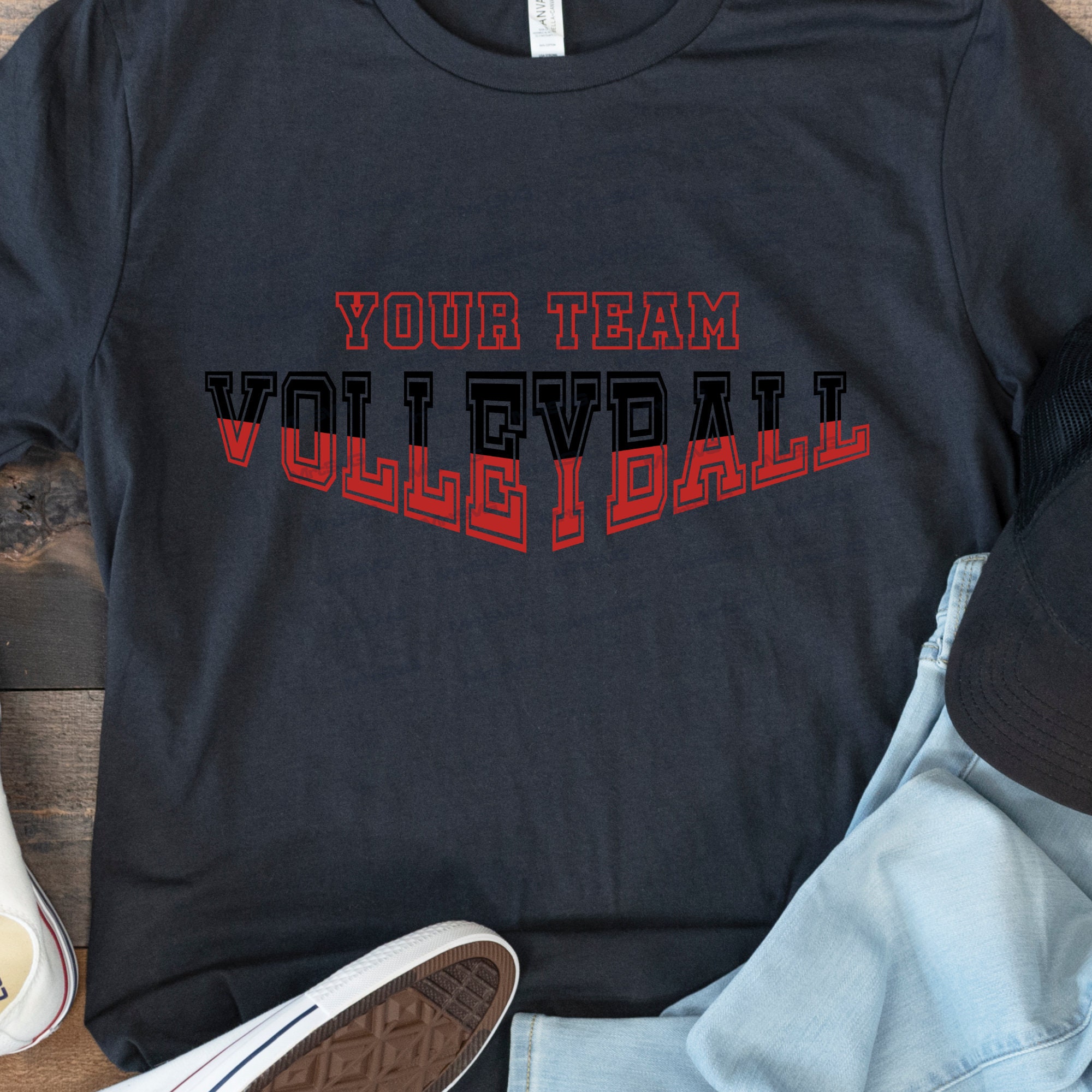 Volleybal Your Team Svg College Volleybal Shirt Svg - Etsy