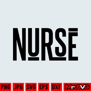 Nurse Svg, Nurse Cut File, Nurse Word Art, Silhouette, Nurse Mode Svg ...