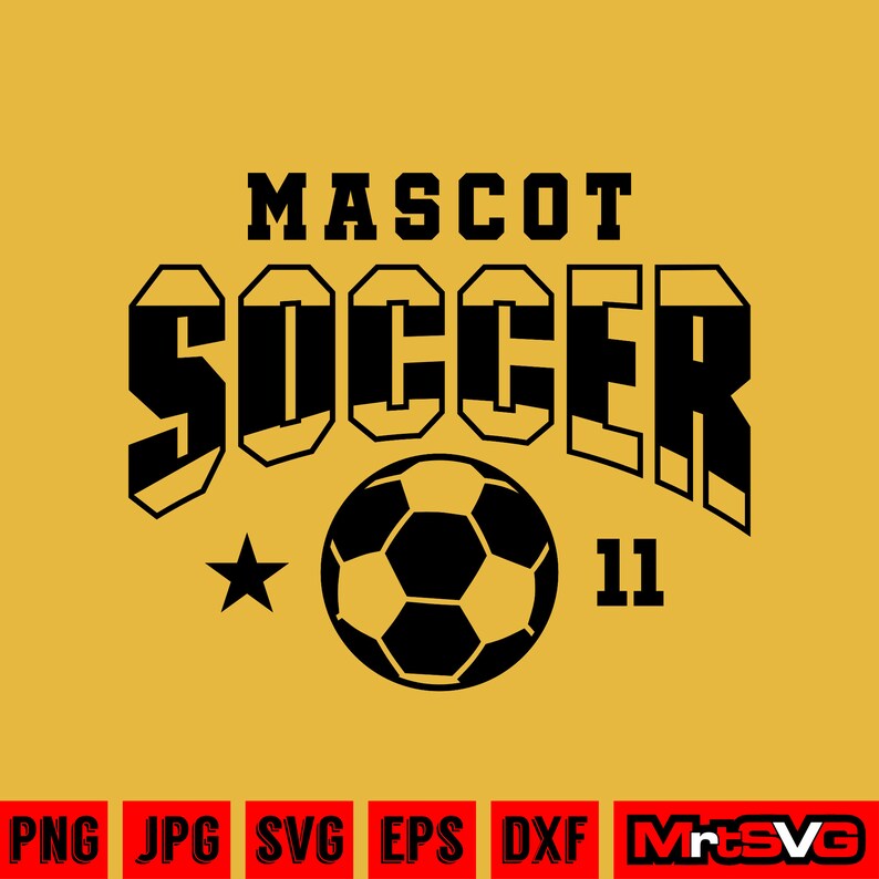 Soccer Team SVG: Mascot Logo Template (digital Download) - Etsy