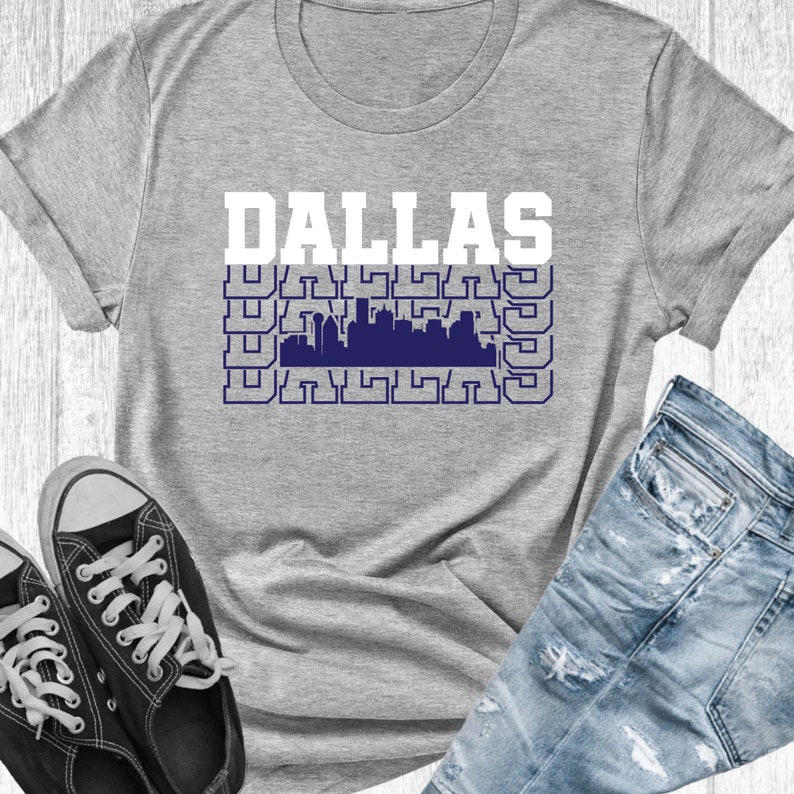 Dallas Skyline Svg Png: City Silhouette Vector Graphics (digital ...