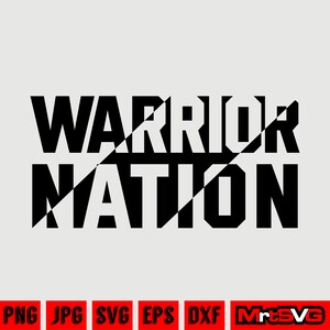 Warrior Nation SVG: Mascot Shirt Design (digital Download) - Etsy