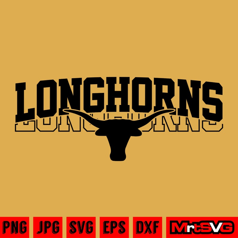 Longhorn Svg Longhorns Svg Png Longhorn Longhorn Png Etsy