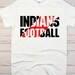 Indians Football Svg, Indian Football Svg, Indians Svg, Cricut ...