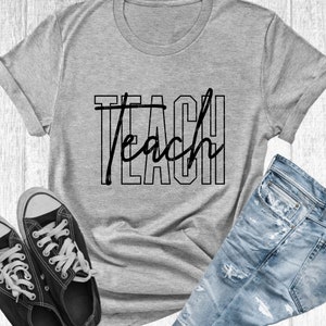 Teacher Life SVG PNG: Teach Design, Cricut Cut Files (digital Download ...