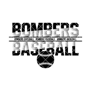 Bombers Baseball SVG: Digital Cut File for Cricut (PNG, PDF) - Etsy