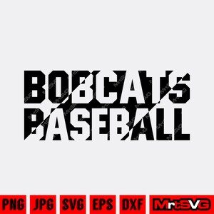 Bobcats Baseball Svg Png, Bobcat Baseball Svg, Bobcats Baseball ...