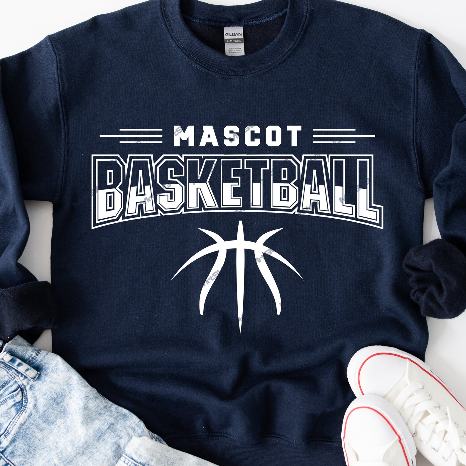 Basketball Team SVG Template: Cricut, Silhouette, Sublimation (digital ...