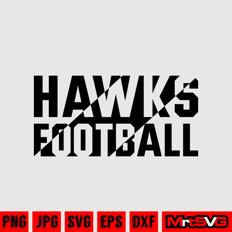 Hawks Football SVG PNG: School Spirit Design (digital Download) - Etsy
