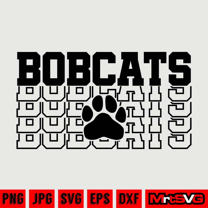 Bobcats Svg Png Bobcats Paw Svg Bobcats Mascot Svg Bobcats - Etsy