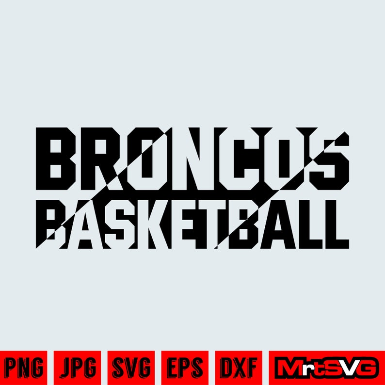 Broncos Basketball SVG: Sport Team Logo (digital Download) - Etsy