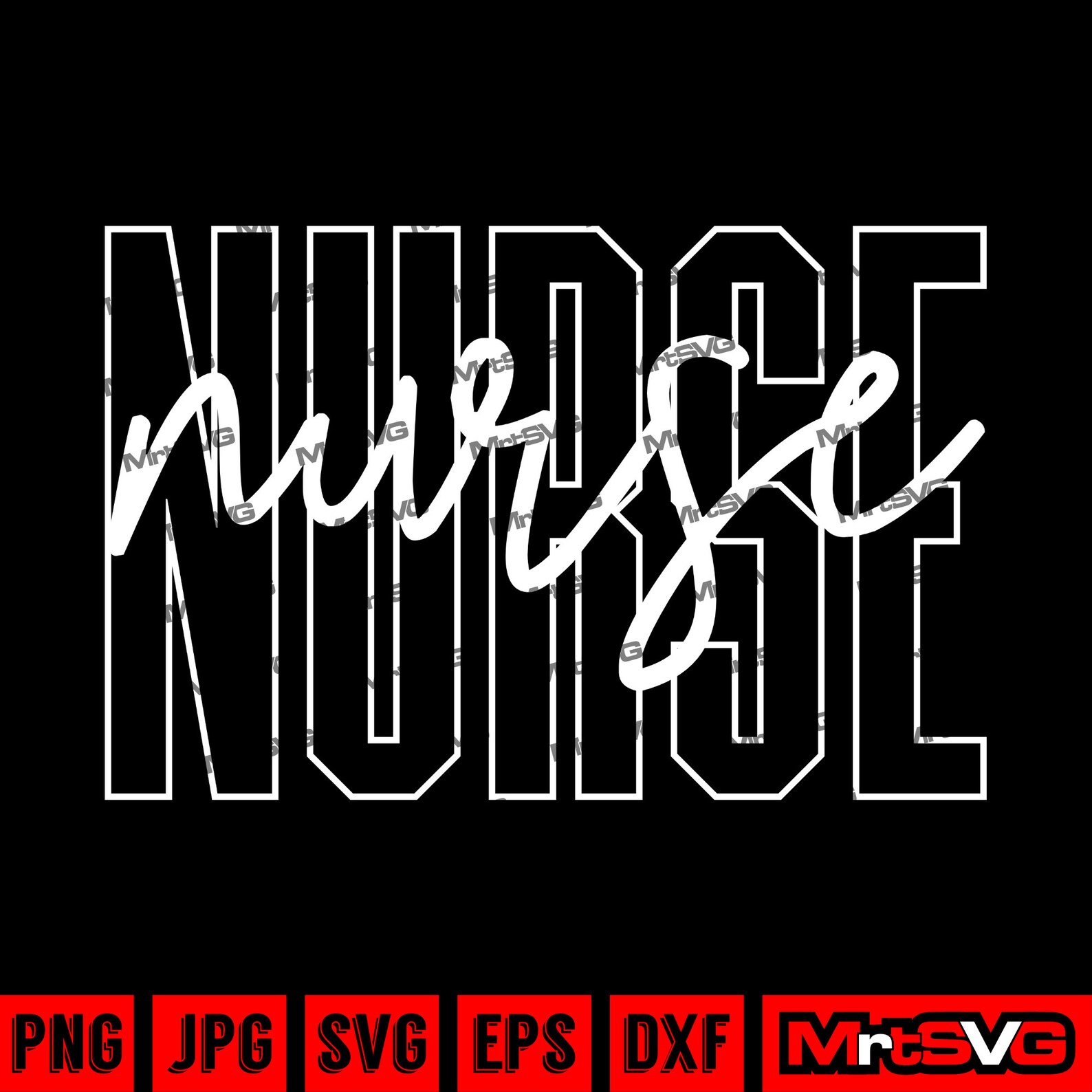 Nurse SVG Cut File: Medical Word Design (digital Download) - Etsy