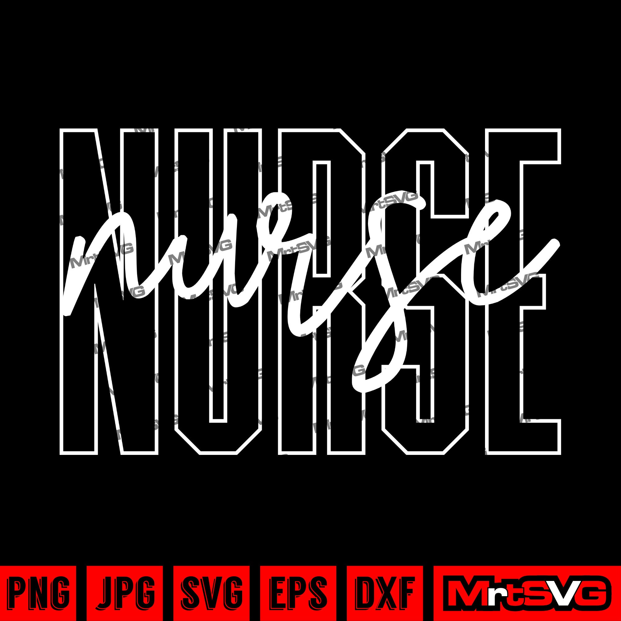 Nurse SVG Cut File: Medical Word Design (digital Download) - Etsy